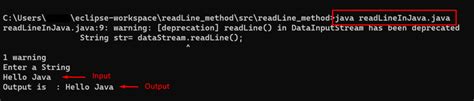 How To Use The Java Readline Method