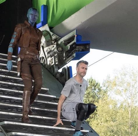 Sean Gunn Needs Some More Love Crouching Crawling And Kneeling On Set