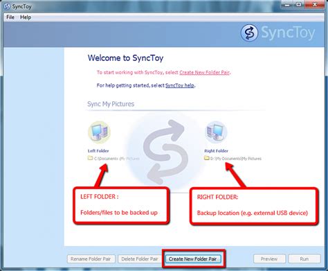 Synctoy Backup User Data Tutorials