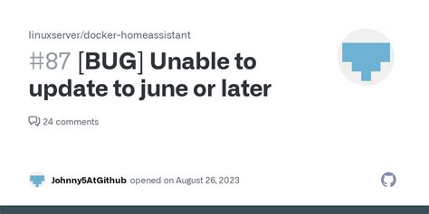 [bug] unable to update to june or later · issue 87 · linuxserver