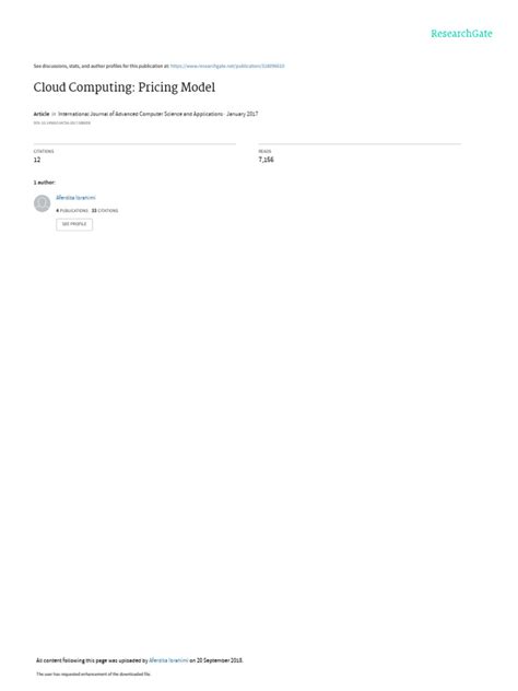 Cloud Computing Pricing Model Pdf Cloud Computing Pricing
