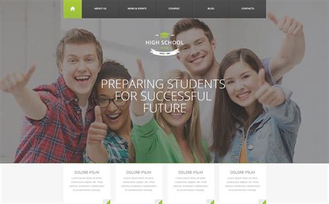 High School Wordpress Theme Wordpress Themes ~ Creative Market