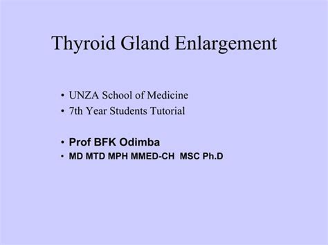 Thyroid Presentation Pro Odimba 18 Ppt