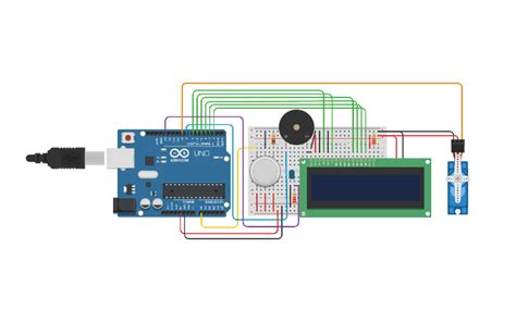 Circuit Design Gas Sensor Tinkercad