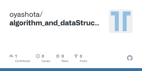 GitHub Oyashota Algorithm And DataStructure
