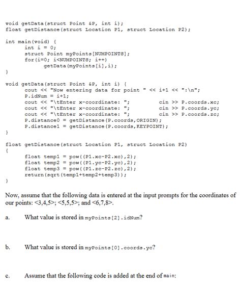 Solved Given The Following Code Include Include Chegg