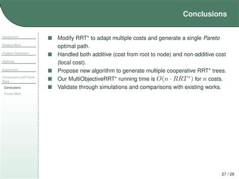 Sampling Based Planning Algorithms For Multi Objective Missions Ppt