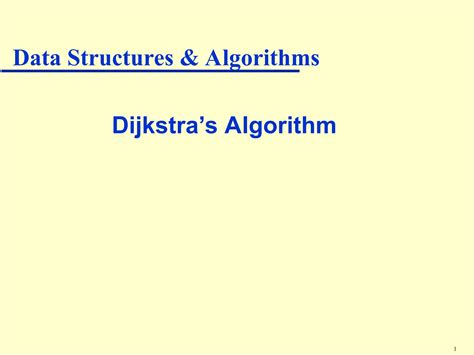 dijkstra algorithm with illustarted example ppt