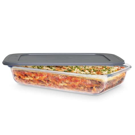 Masflex Rectangular Borosilicate Glass Bakeware With Lid Masflex
