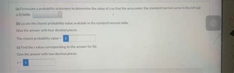 Solved Determine The Value Of 2 Recall The Following Chegg Com
