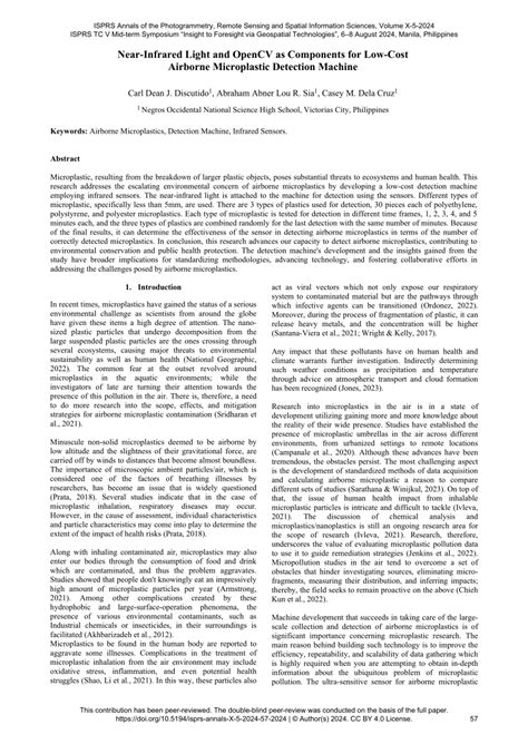 Pdf Near Infrared Light And Opencv As Components For Low Cost