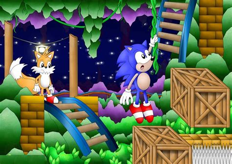 Download Sonic Exploring Mystic Cave Zone Wallpaper