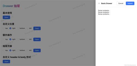 Vue3抽屉（drawer）vue3 A Drawer组件如何传值显示抽屉 Csdn博客
