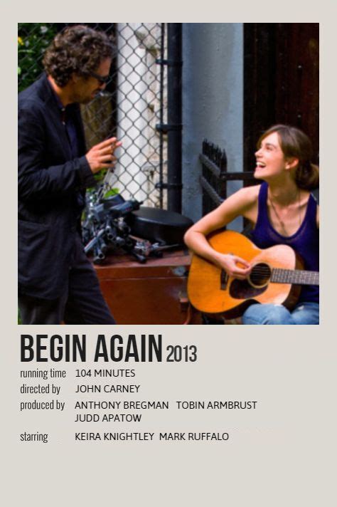 Begin Again 2013 Movie Polaroid Poster Movies To Watch Teenagers