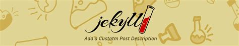 create a custom description for your jekyll posts