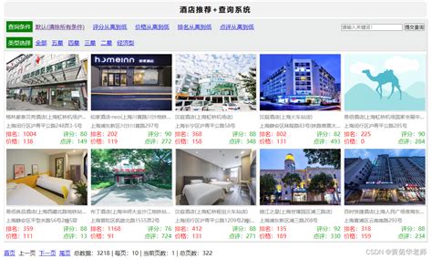 基于python爬虫去哪里网酒店宾馆数据可视化系统 酒店宾馆推荐系统设计与实现（django框架） python爬取去哪网酒店信息 csdn博客
