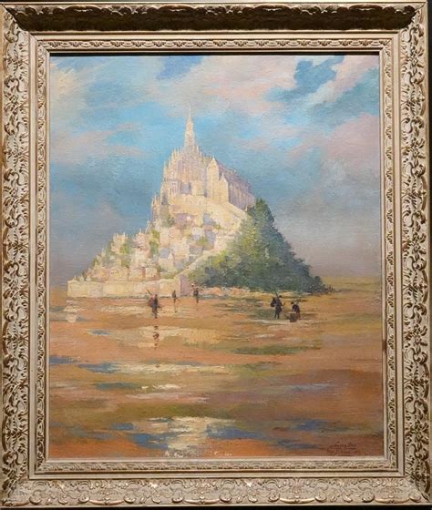 Proantic Johannes Van Der Bilt Mont Saint Michel Huile Sur Toile S