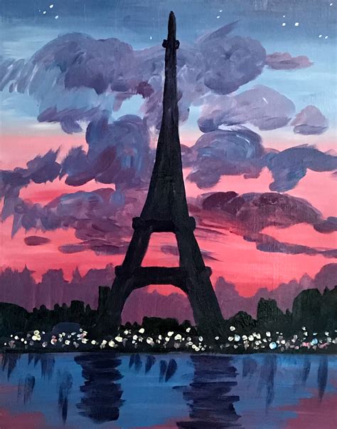 Easy Eiffel Tower Painting