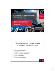 Design Of Concrete Beams For Flexure AS Guidelines For Course Hero