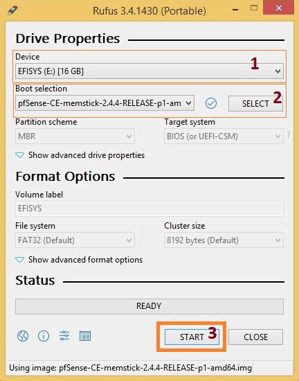 guide to install pfsense 2 4 4 using flash drive netosec