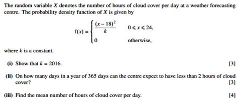 Solved The Random Variable X Denotes The Number Of Hours Of