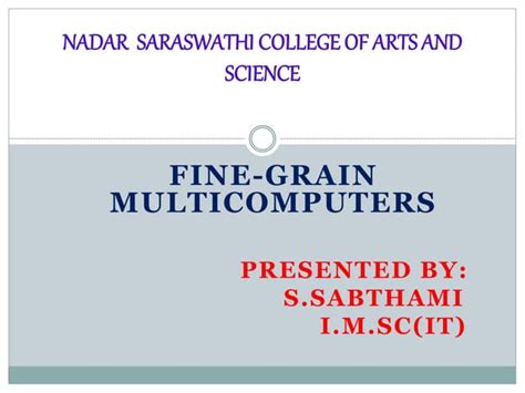 Advance Computer Architecture Pptx