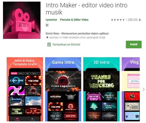 12 Cara Membuat Intro Youtube Di Android Dengan Mudah Gammafis Blog