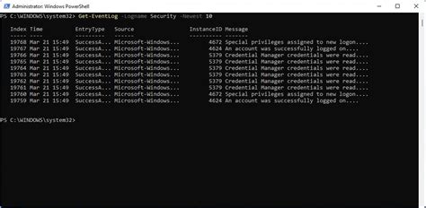 review windows logs with windows powershell tech hyme