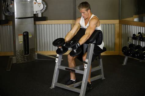 Preacher Hammer Dumbbell Curl Exercise Guide And Video