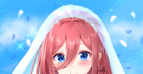The Quintessential Quintuplets Miku Nakano Wedding Dress ウェディング三玖
