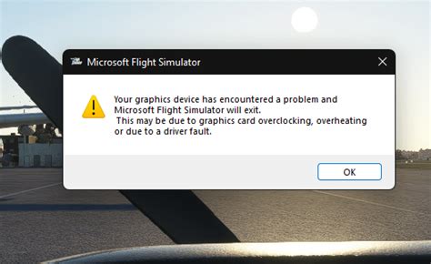 Msfs Is Crashing Mid Flight R Microsoftflightsim