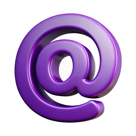 Melancholic Striking Clean Lines Flat Purple At Symbol Scalable Single Weight Stroke With