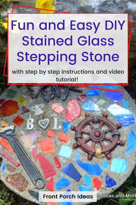 Stained Glass Stepping Stone For Someone Special Stained Glass Diy
