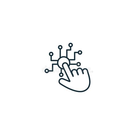 Digitalization Icon Monochrome Simple Virtual Assistant Icon For Templates Web Design And