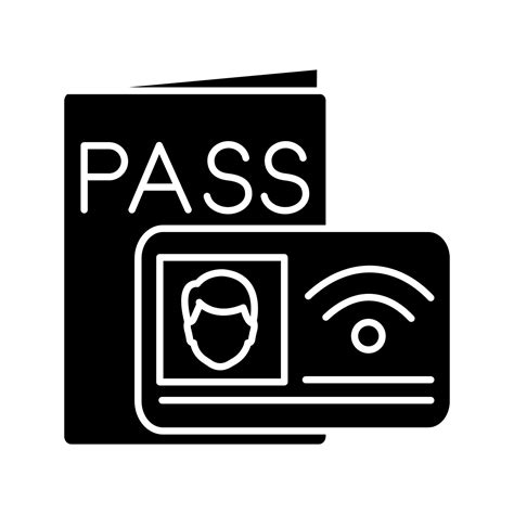 Nfc Identification System Glyph Icon Near Field Communication Nfc Id