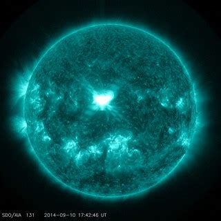A Significant Flare Surges Off The Sun The Sun Emitted A S Flickr