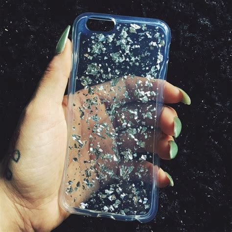 Accessories Silver Foil Iphone S Soft Case Poshmark