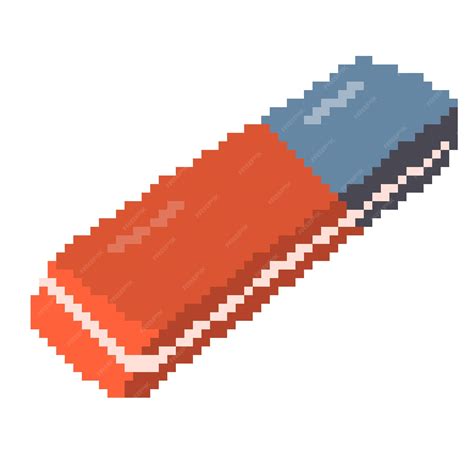 Premium Vector Eraser Pixel Art Vector