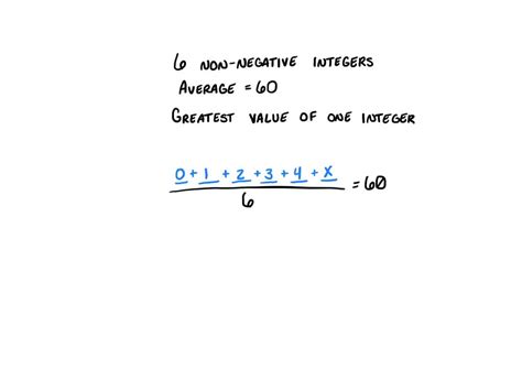 SOLVED If The Average Arithmetic Mean Of Six Different Non Negative Integers Is Then