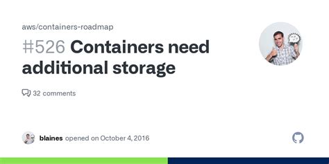 Containers Need Additional Storage Issue 526 Aws Containers Roadmap GitHub
