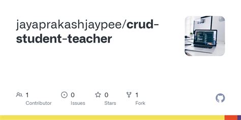 GitHub Jayaprakashjaypee Crud Student Teacher