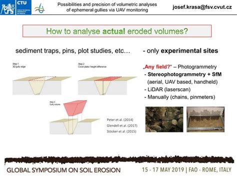 Possibilities And Precision Of Volumetric Analyses Of Ephemeral Gullies Via Uav Monitoring Ppt