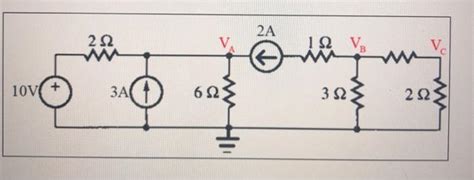 solved using superposition analysis find v vb vc va vb vc