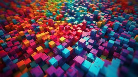 3d 렌더링을 통해 생동감 넘치는 다양한 색조의 입방체 표면 기하학 모양 3차원 기하학 추상 기하학 배경 일러스트 및 사진 무료 다운로드 Pngtree