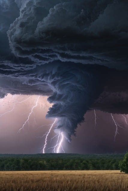 Tornado With Lightning Wallpaper Tornado With Lightning Wallpaper