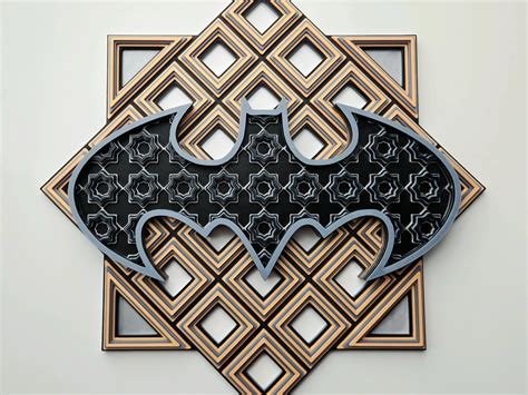 Batman Dimensional Grid Mosaic By W3r3wolv3s Makerworld