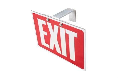 Larson Electronics Exit Sign Polycarbonate Construction Aluminum Mounting Bracket White