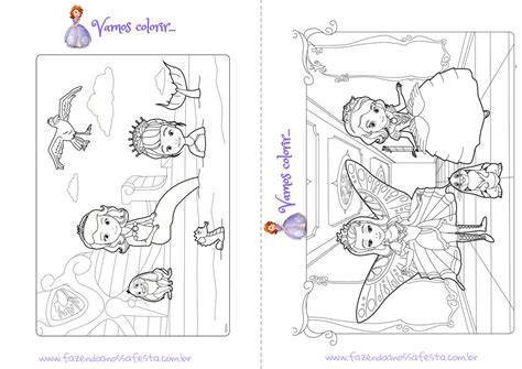 Livrinho Para Colorir Princesa Sofia Pagina 8 Fazendo A Nossa Festa