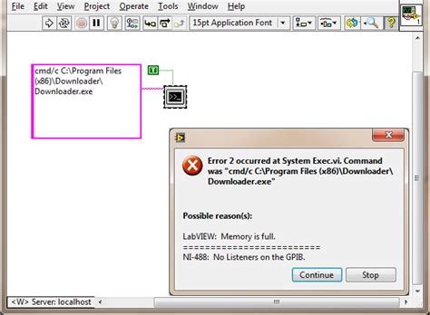 System Exce Command Ni Community