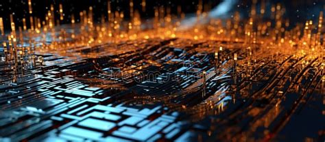 Flow Data Network Binary System Ai Generated Image Stock Illustration Illustration Of Data